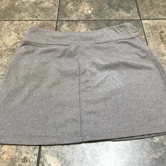Lolë | Skirts | Lol Skirt Gray Stretch Nylon Cute Details Sz Med | Poshmark